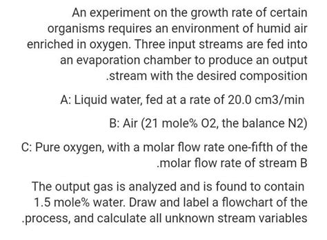 Solved An Experiment On The Growth Rate Of Certain Organisms