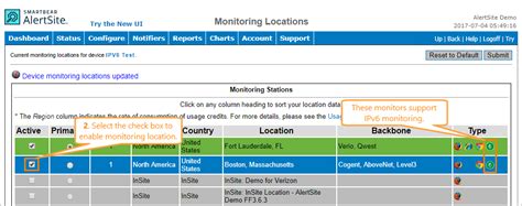 IPv6 Monitoring AlertSite Documentation