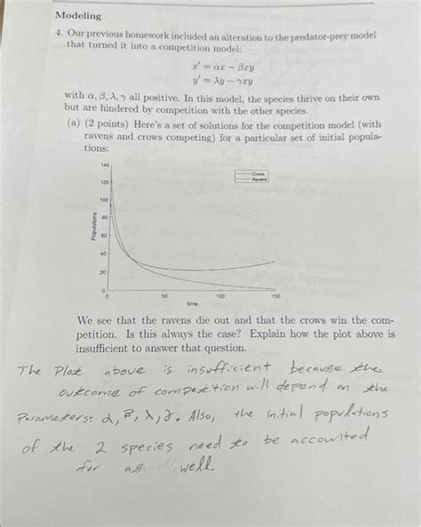 Solved B 2 Points The Phase Portrait For The System Is