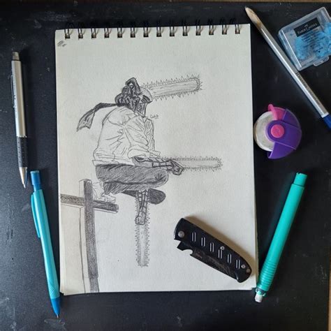 Chainsaw Man Sketch Attempt Man Sketch Sketches Post