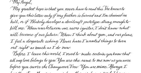 Carta Perdida De Patch A Nora El Libro De Ale