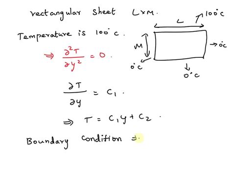 Solved For A Steady State Heat Flow Problem In The Rectangular Sheet Of Size L M To Which