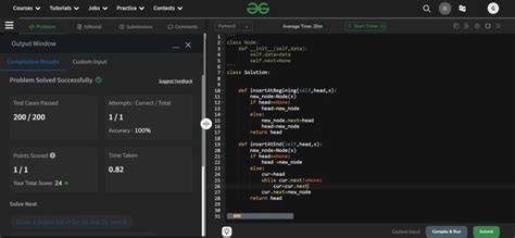 Gokul Ram J On Linkedin 🗓 Day 7 Of 30 Mastering Linked List Insertion On Geeksforgeeks 🎉