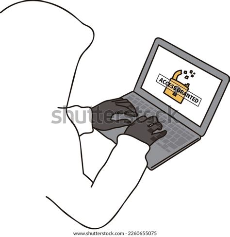 Male Hacker Hacking System Security Stock Vector Royalty Free 2260655075 Shutterstock