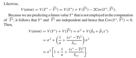 Statistics How To Calculate Variance Of Var Hat Beta 0 Hat Beta 1 X In Linear