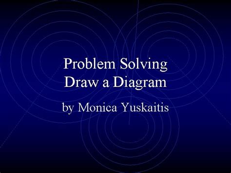 problem solving draw a diagram by monica yuskaitis