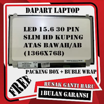 Jual Led Lcd Layar Slim Pin Hd X Kuping Atas Bawah Shopee Indonesia