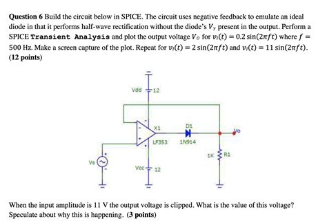 Solved Question Build The Circuit Below In SPICE The Chegg