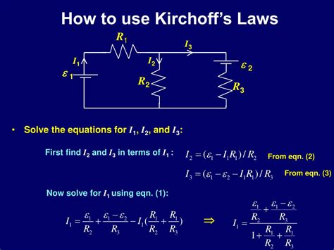 PPT More On Kirchhoffs Laws PowerPoint Presentation Free Download ID