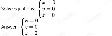 solved a x y z 0 x 2 y z 0 x y z 0 [algebra]