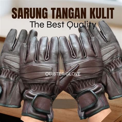 Jual Sarung Tangan Motor Kulit Asli Sarung Tangan Pria Shopee Indonesia