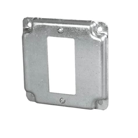 Single Decora Switch ½ Raised Cover Plate For 4x4 Metal Box Advantek