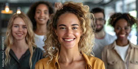 Diverse Office Team Promotes Workplace Inclusion And Multiculturalism