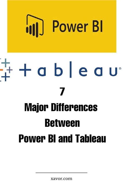 Power Bi Vs Tableau Key Differences