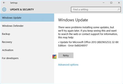 windows update error 0x0248007 or 0x80240017 [fix]