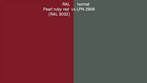 Ral Pearl Ruby Red Ral 3032 Vs Isomat Lpn 2906 Side By Side Comparison