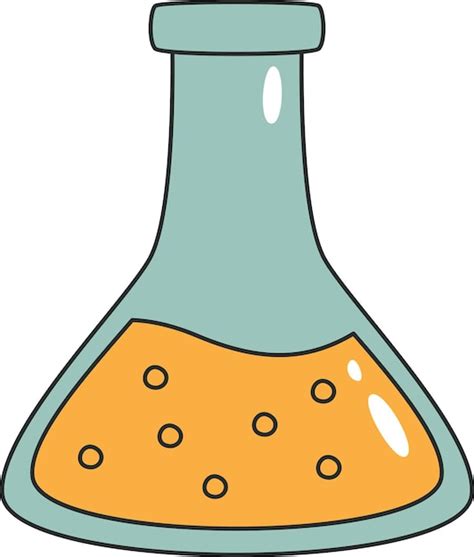 Premium Vector Flask With Liquid