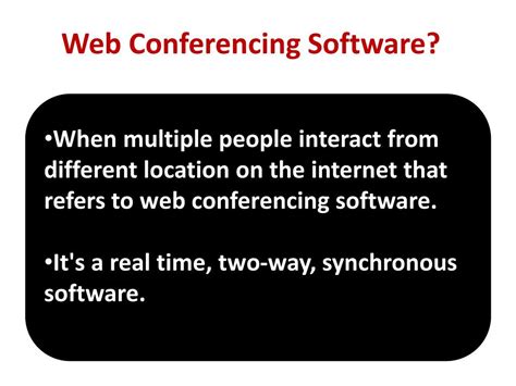 ppt web conferencing software holistic communications powerpoint