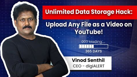 unlimited data storage hack upload any file as a video on youtube