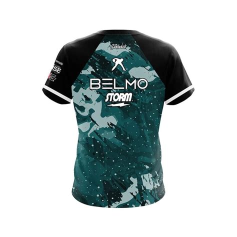 Storm Belmo Bolt Storming Teal Semi Custom Coolwick Bowling Jersey