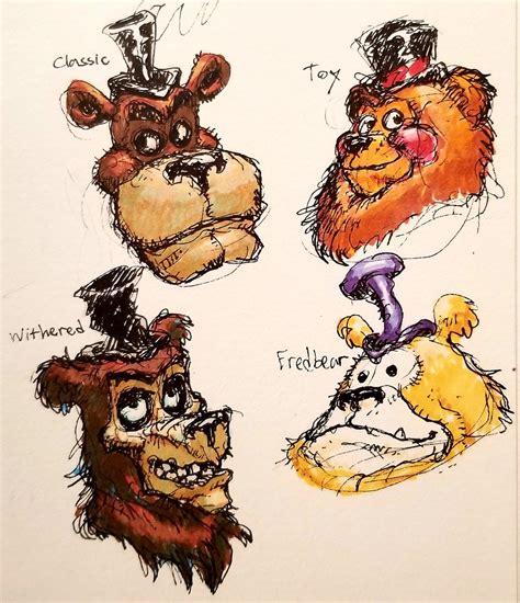 How To Draw Fred Bear