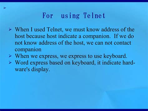 Telnet Ppt