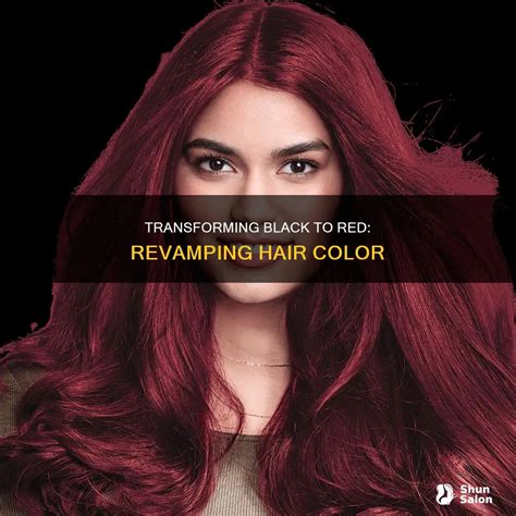 Transforming Black To Red Revamping Hair Color Shunsalon