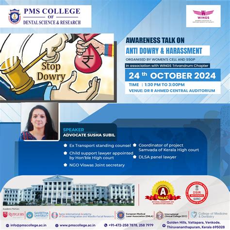 📢 Awareness Talk On Anti Dowry And Harassment Pms Dental College