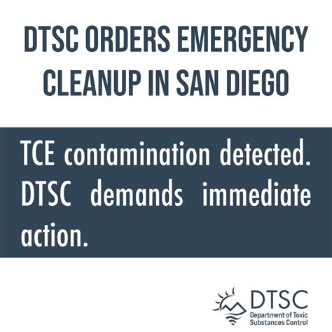Dtsc Orders Emergency Cleanup In San Diego Due To Tce Contamination