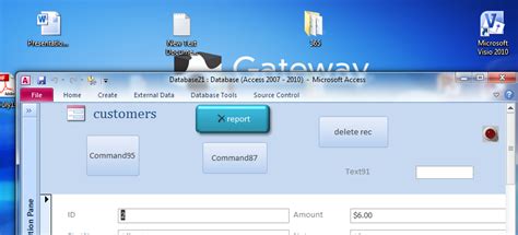 Ms Access How Do I Add Text To A Button Stack Overflow