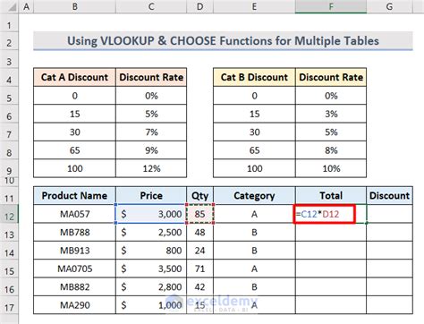 How To Use VLOOKUP With CHOOSE Function In Excel Examples