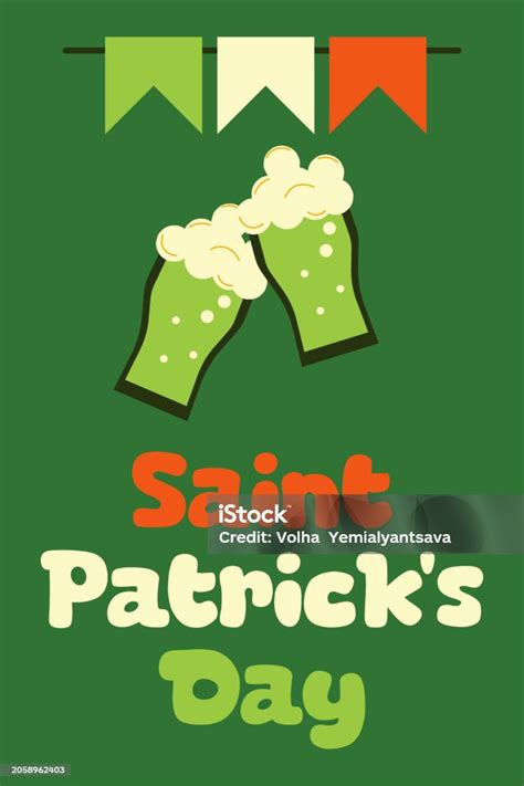 성 패트릭 데이 포스터 아일랜드 맥주 두 잔 벡터 일러스트 레이 션 3월에 대한 스톡 벡터 아트 및 기타 이미지 3월 St