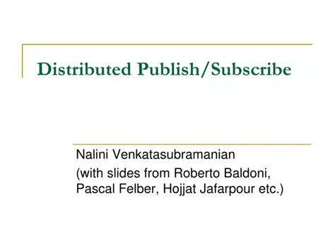 ppt distributed publish subscribe powerpoint presentation free