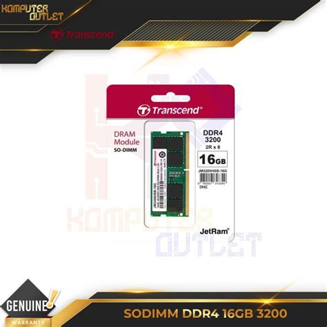 Jual Transcend Ram Sodimm 16gb Jm Ddr4 3200mhz So Dimm Jm3200hsb 16g Shopee Indonesia