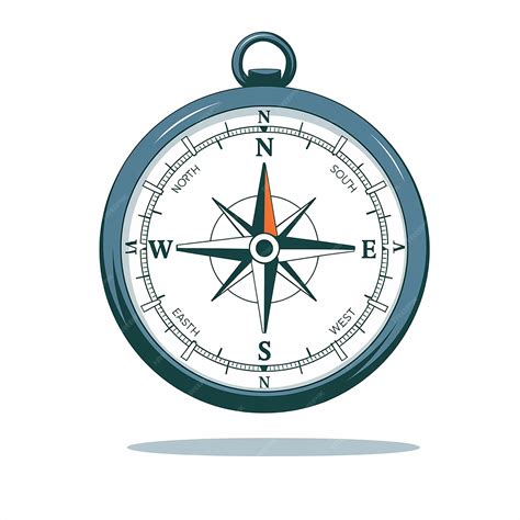 A Compass A Navigational Tool Used To Determine Direction Premium Ai
