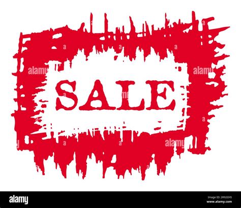 Sale Template Red And White Vector Illustration Isolated On White