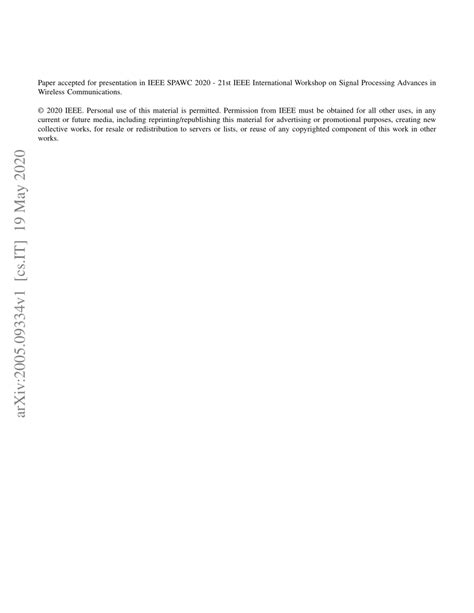 Pdf Self Learning Detector For The Cell Free Massive Mimo Uplink The Line Of Sight Case