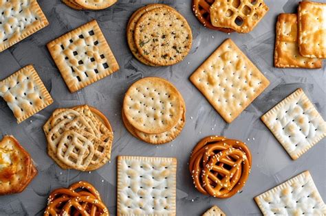 Unique Cracker Types Including Savory Premium Ai Generated Image