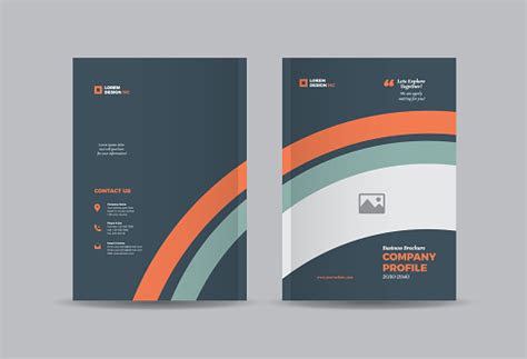 비즈니스 브로셔 커버 디자인 또는 연간 보고서 및 회사 프로필 표지 또는 소책자 및 카탈로그 커버 0명에 대한 스톡 벡터 아트