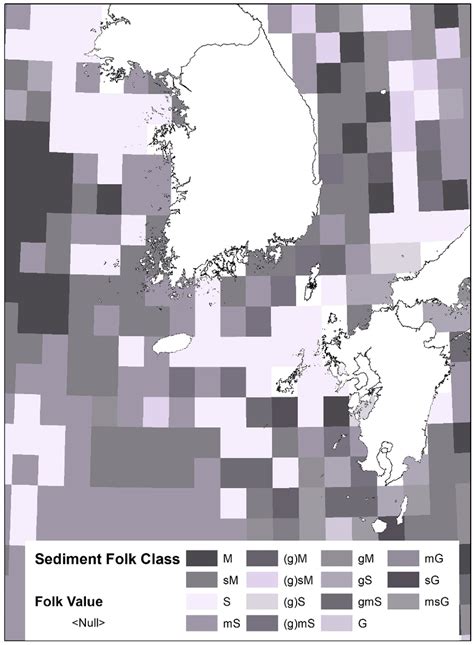 Sediment Classification In Korean Waters From Dbseabed According To Download Scientific Diagram