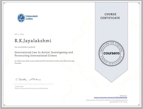 Rk Jayalakshmi On Linkedin I Am Excited To Share That I Have Completed The International Law In