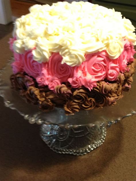 Neapolitan Rose Cake 6 Layers