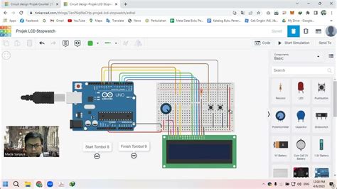 Elektronika 2 Simulasi Arduino Tinkercad 15 Membuat Stopwatch Digital Arduino Youtube