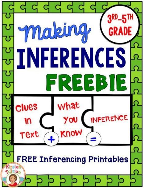 Inferences Printable Worksheets 3rd Grade