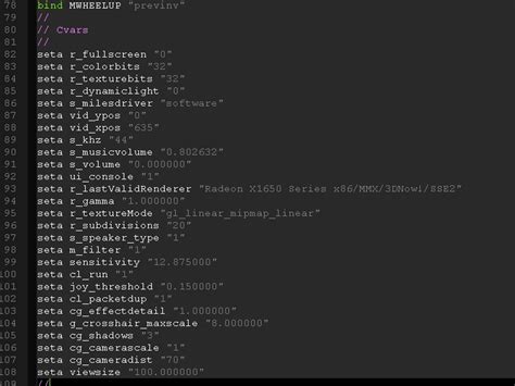 Fakk 2 Configuration Variables Cvars Feature Mod Db