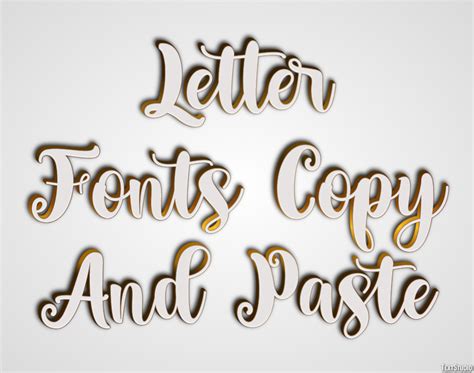 Letter Fonts Copy And Paste Text Effect And Logo Design Font