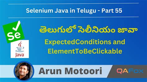 selenium webdriver in telugu expectedconditions and
