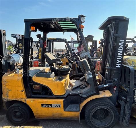 2019 Lp Gas Hyundai 30l 7a Pneumatic Tire 4 Wheel Sit Down