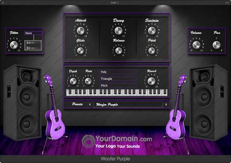 Standard Woofer Keyboard Gui Sound Plugin Designer Vst Gui Plugin Designer
