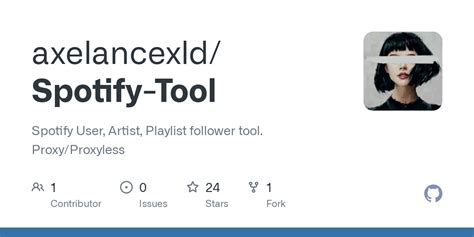 Github Axelancexldspotify Tool Spotify User Artist Playlist